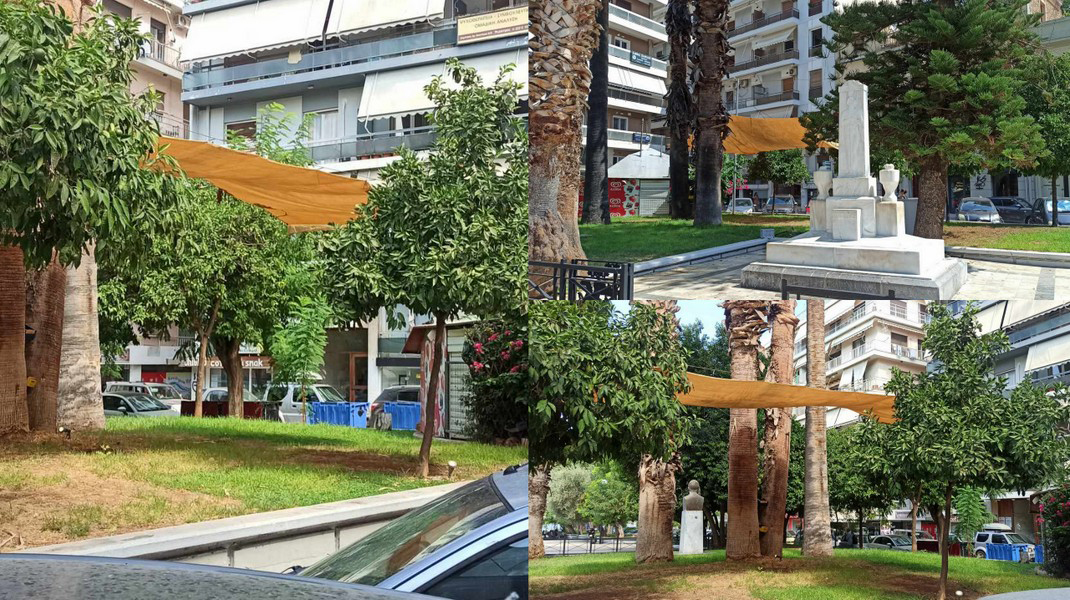 ΧΑΛΚΙΔΑ: Σκηνικό από τσαντίρι πίσω από το Ηρώον στην πλατεία Αγίου ...